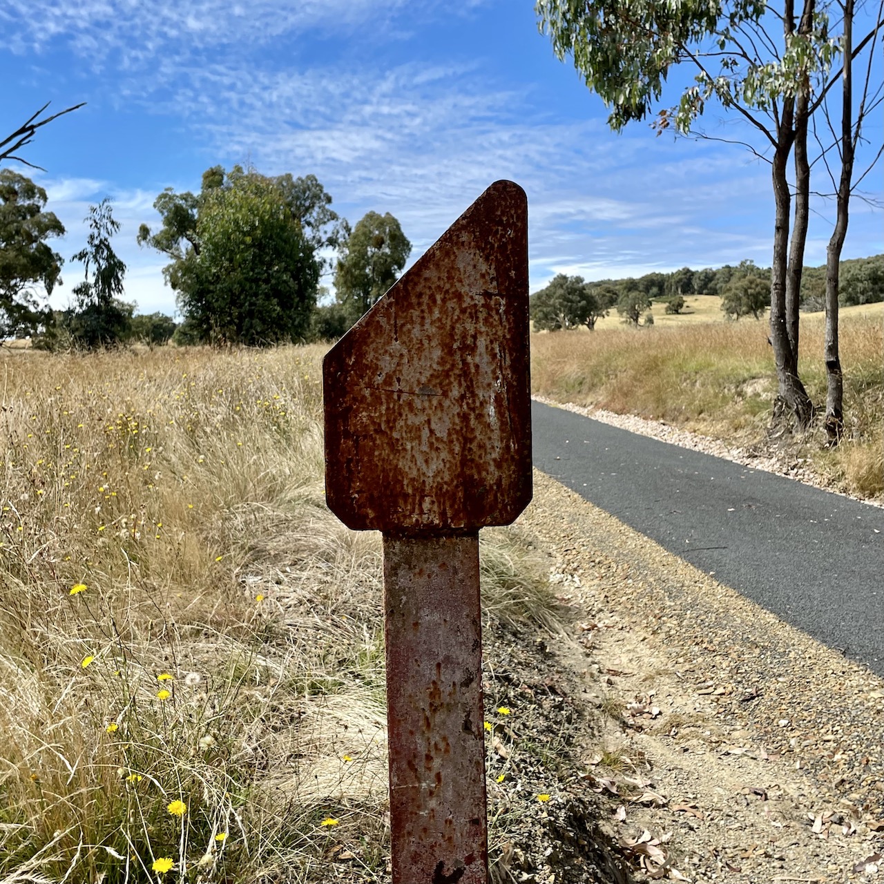 Mile markers are a piece of history – Tumbarumba to Rosewood Rail Trail